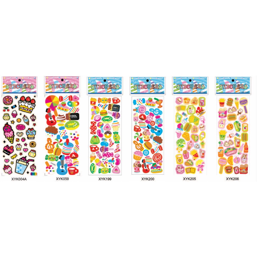 Sticker 3D Karakter 17cm x 7cm - Sticker Timbul 3D