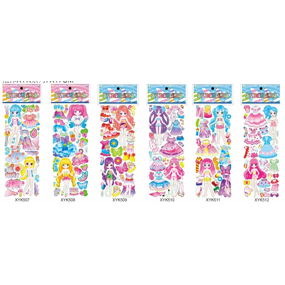 Sticker 3D Karakter 17cm x 7cm - Sticker Timbul 3D