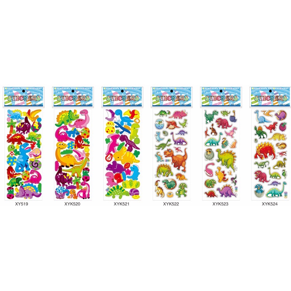 Sticker 3D Karakter 17cm x 7cm - Sticker Timbul 3D