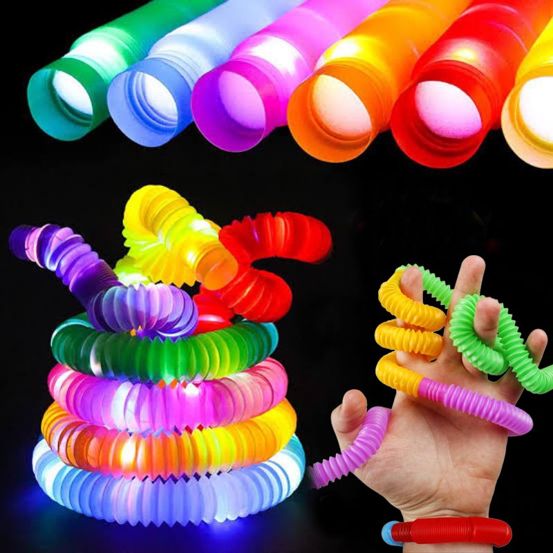 Mainan Pop LED Light Pipe Tubes (LED Stick Pipa Selang)