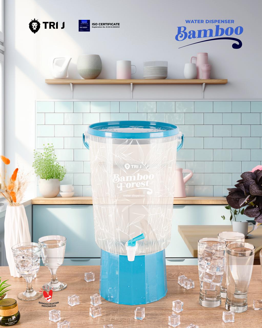 TRI J - Water Dispenser Bamboo (Dispenser Air Motif Bambu)