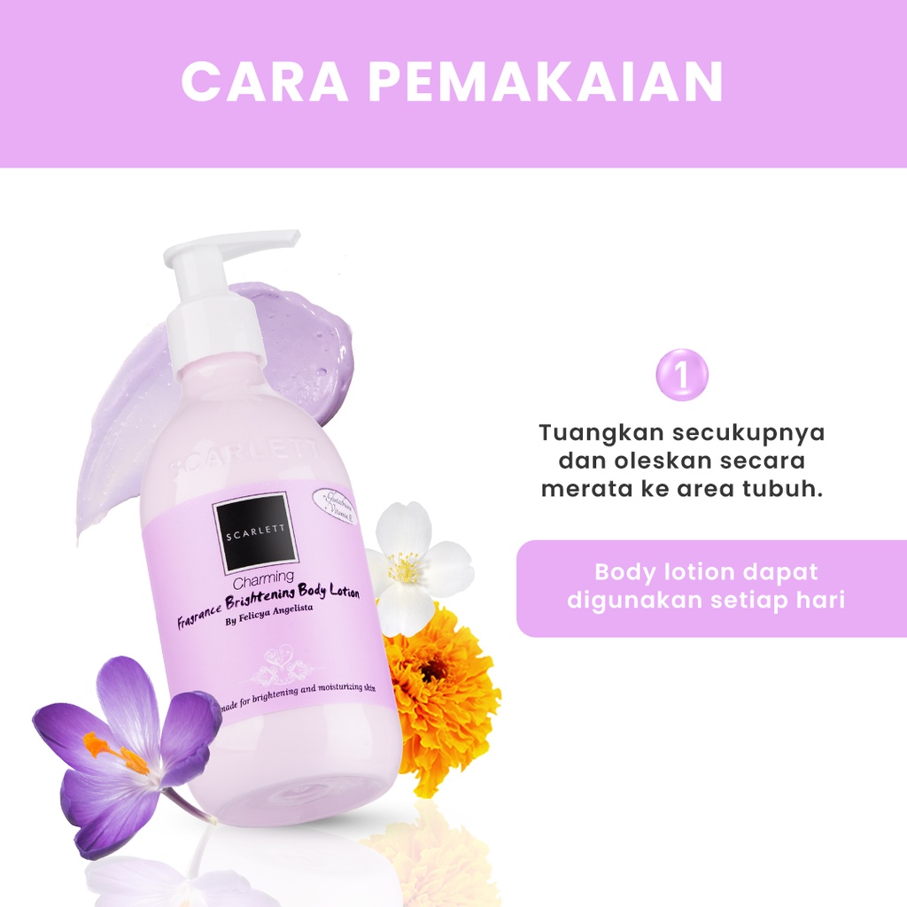 SCARLETT Body Lotion Charming (Ungu)