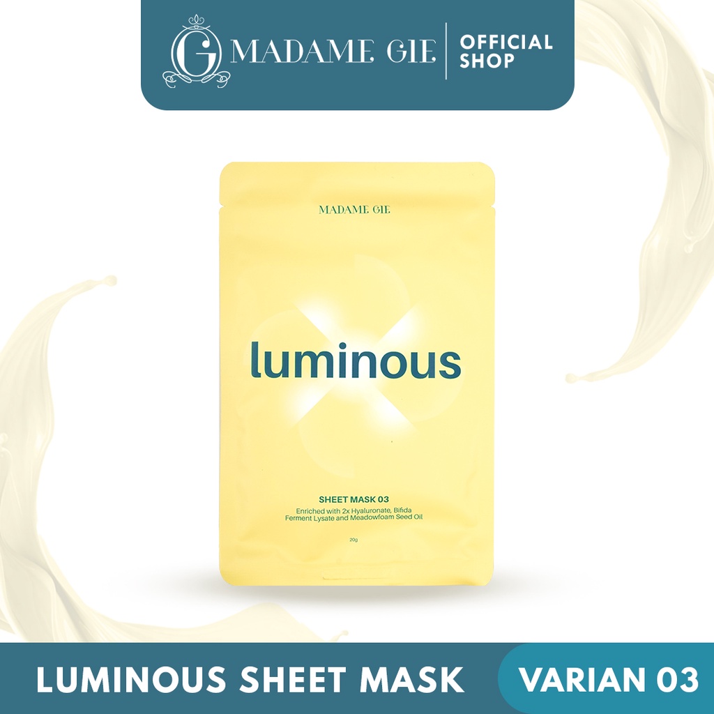 Madame Gie Luminous Sheet Mask 03 (Kuning)