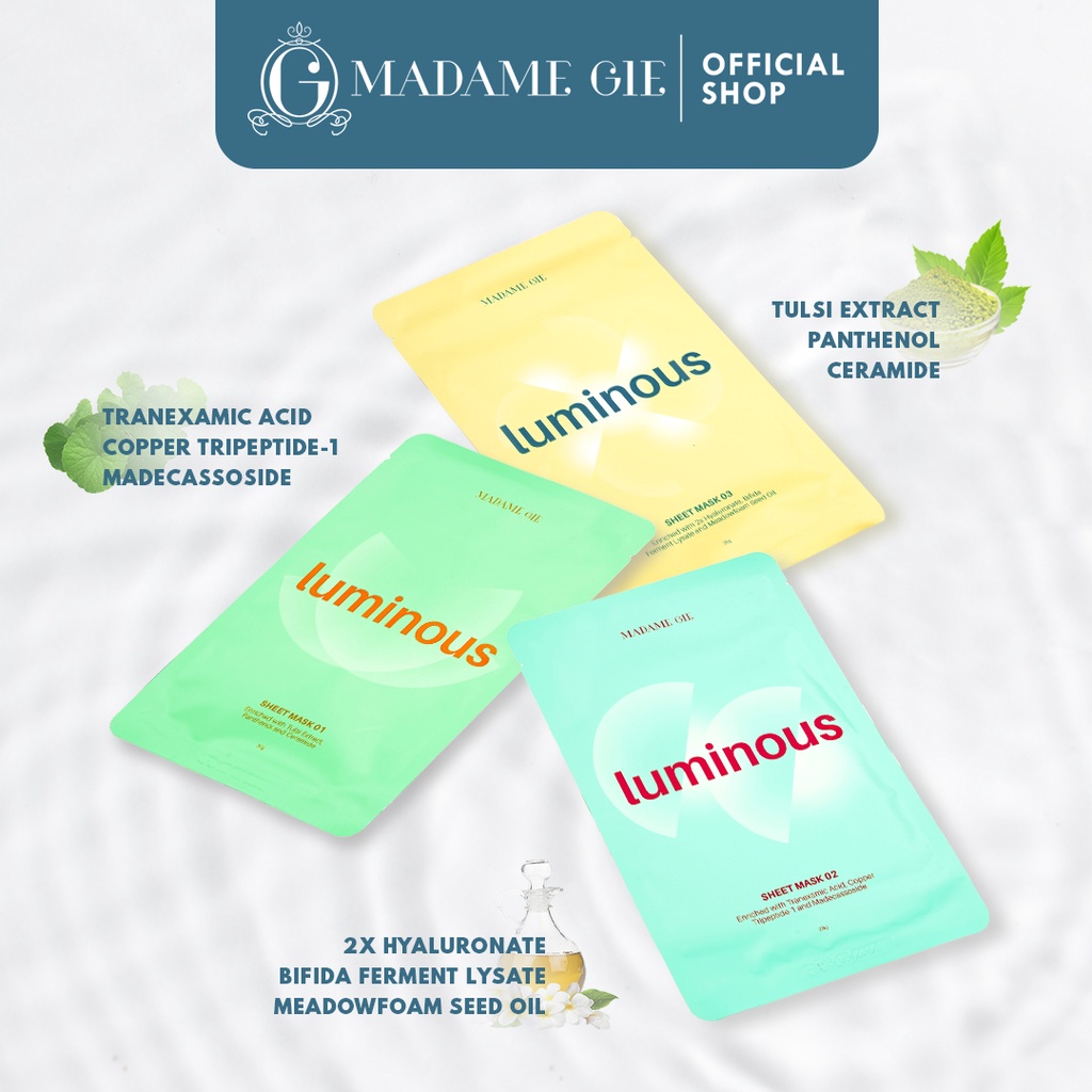 Madame Gie Luminous Sheet Mask 03 (Kuning)