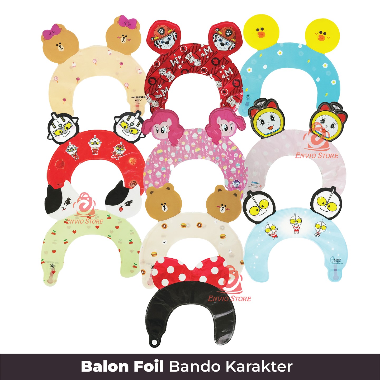 Balon Foil Bando Karakter
