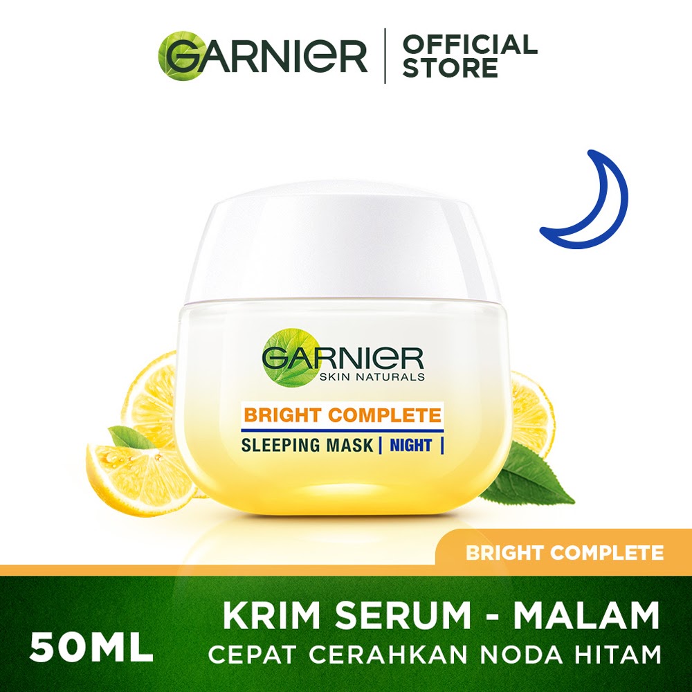 Garnier Bright Complete Vitamin C Yoghurt Sleeping Mask Night Cream JAR ...