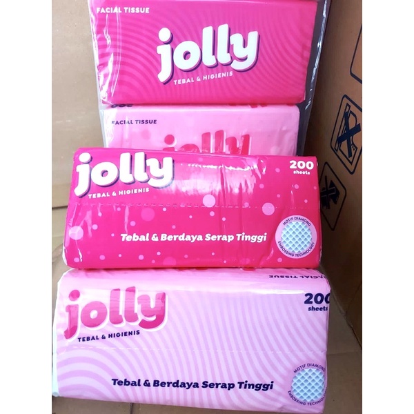 (Isi 4) Paket Bundling Tissue Jolly Facial Soft Pack 200s