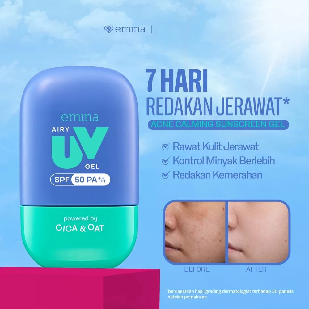 Emina Airy UV Gel Sunscreen SPF50 PA++++ 25ml