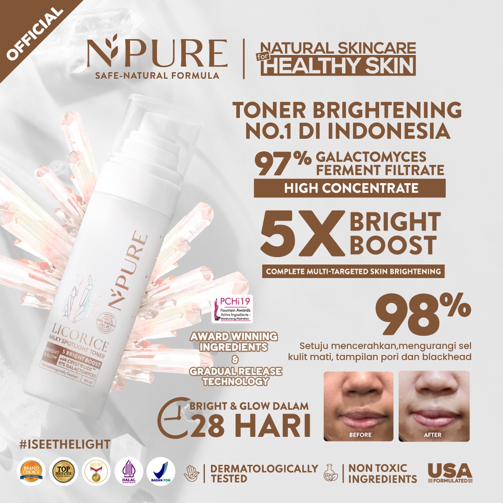 Npure Licorice Milky Spotlight Toner 80ml Npure Licorice Milky Spotlight Toner 80ml