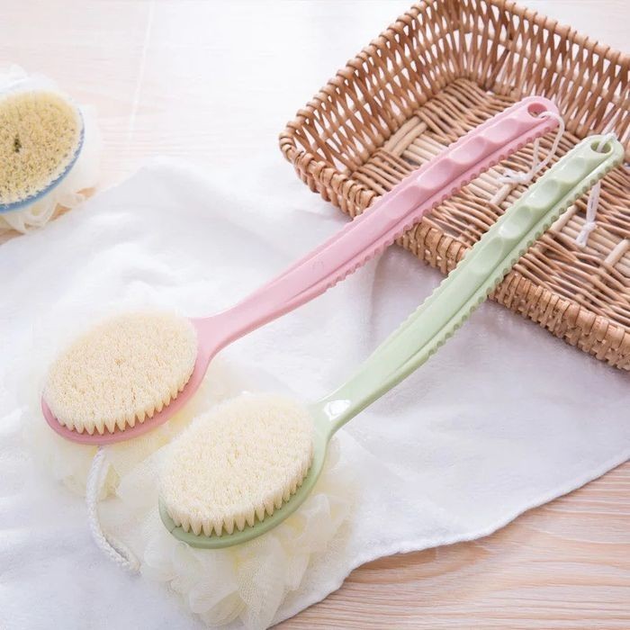 Sikat Punggung Mandi 2in1 - Shower Puff Bath Brush