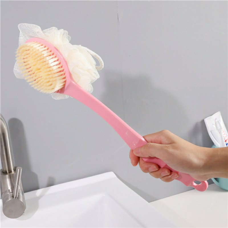Sikat Punggung Mandi 2in1 - Shower Puff Bath Brush