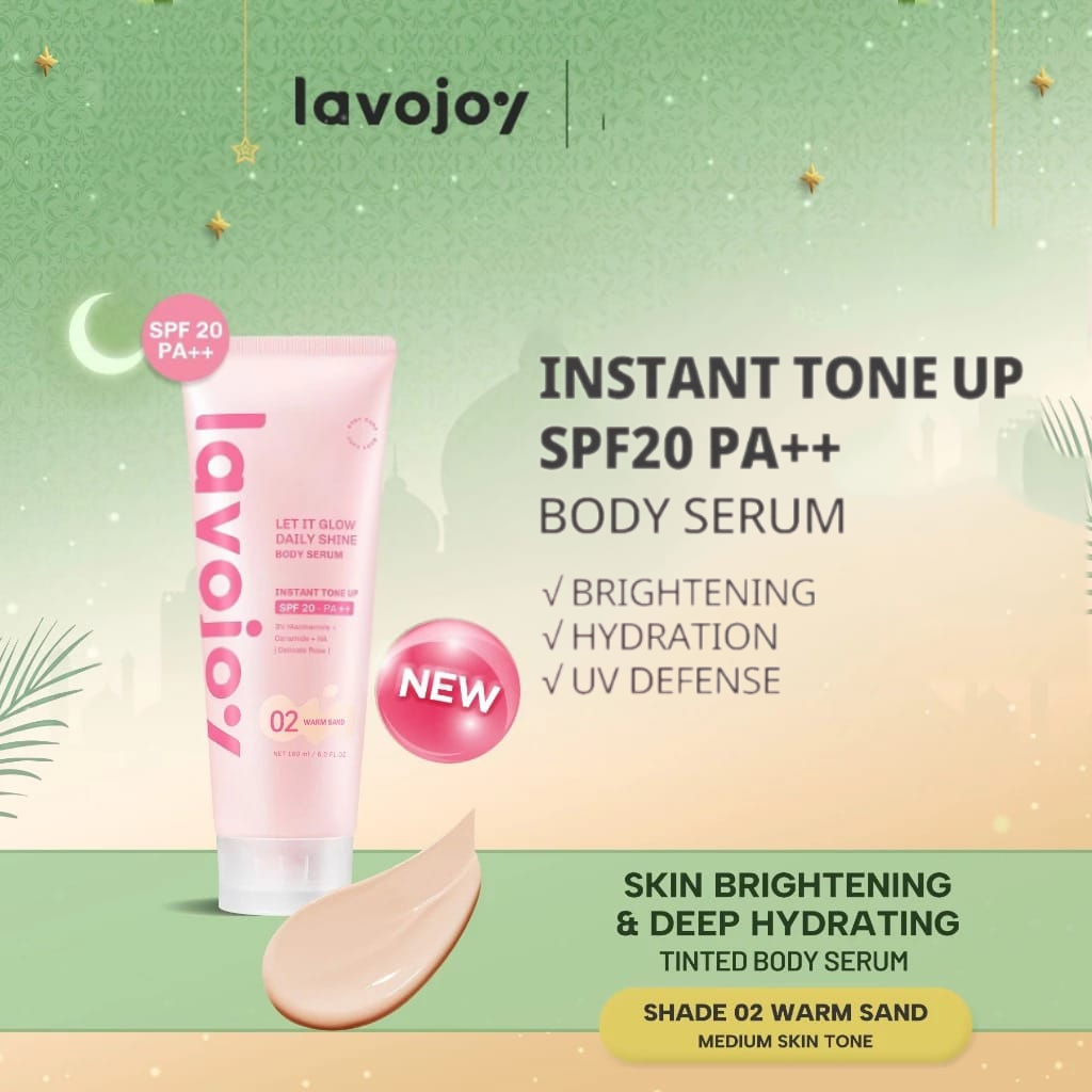 Lavojoy Let It Glow Daily Shine Body Serum Instant Tone Up SPF 20 PA++ Delicate Rose 180ml - 02 ...