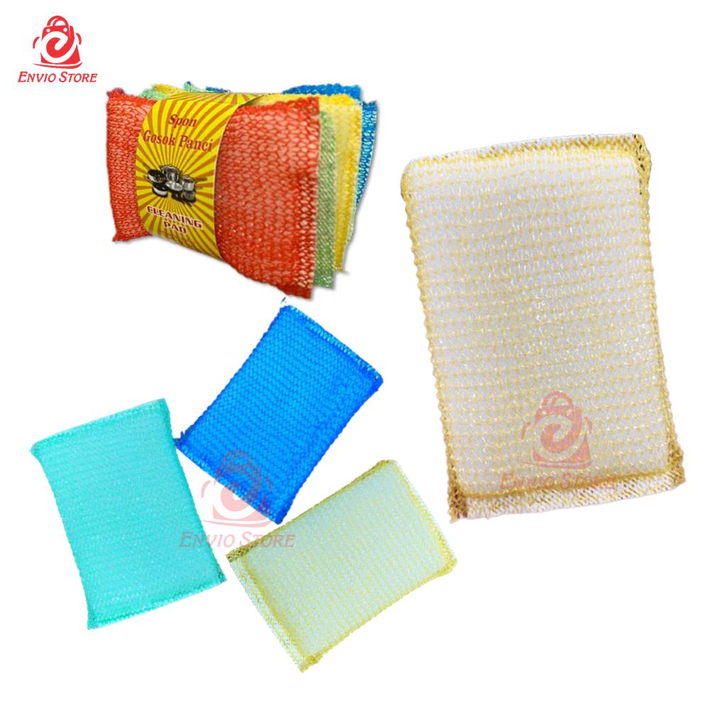 (Isi 1) Spons Busa Cuci Piring Warna Warni