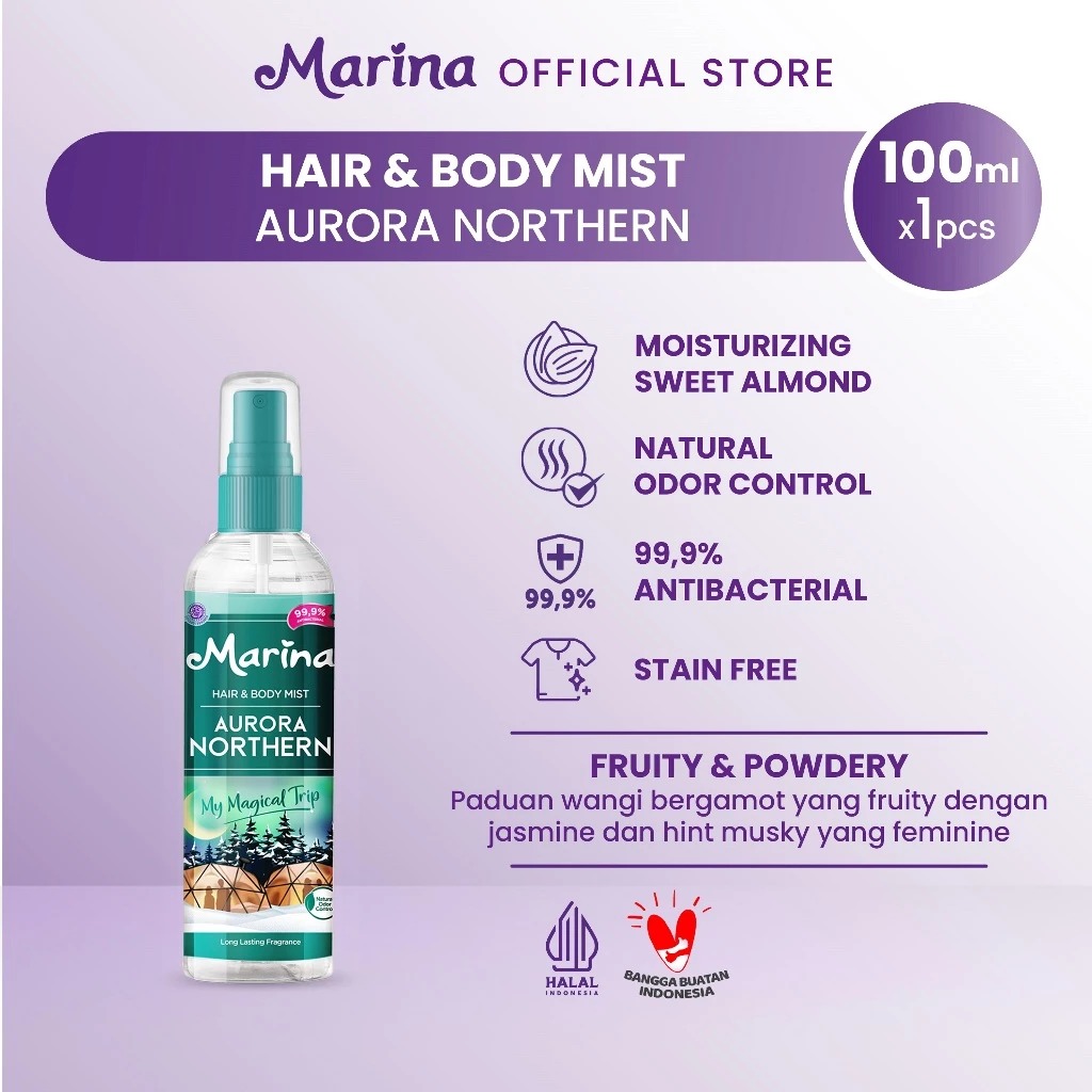 Marina Hair & Body Mist 100ml - Tosca